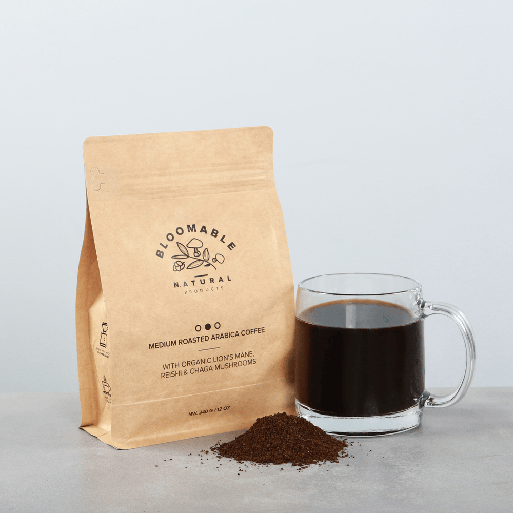 Buy Bloomable Ground Mushroom Coffee with Lion's Mane, Reishi, and ...